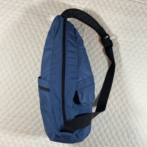 L.L. Bean | Bags | Ll Bean Cross Body Sling Bag Blue Kristi Embroidered ...